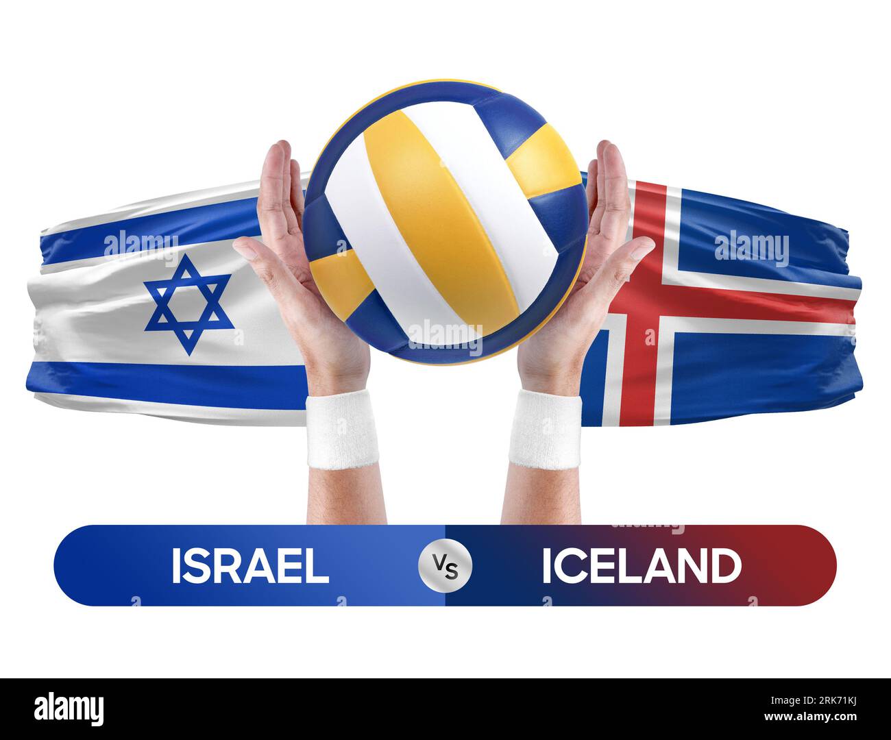 Israel vs Iceland national teams volleyball volley ball match ...