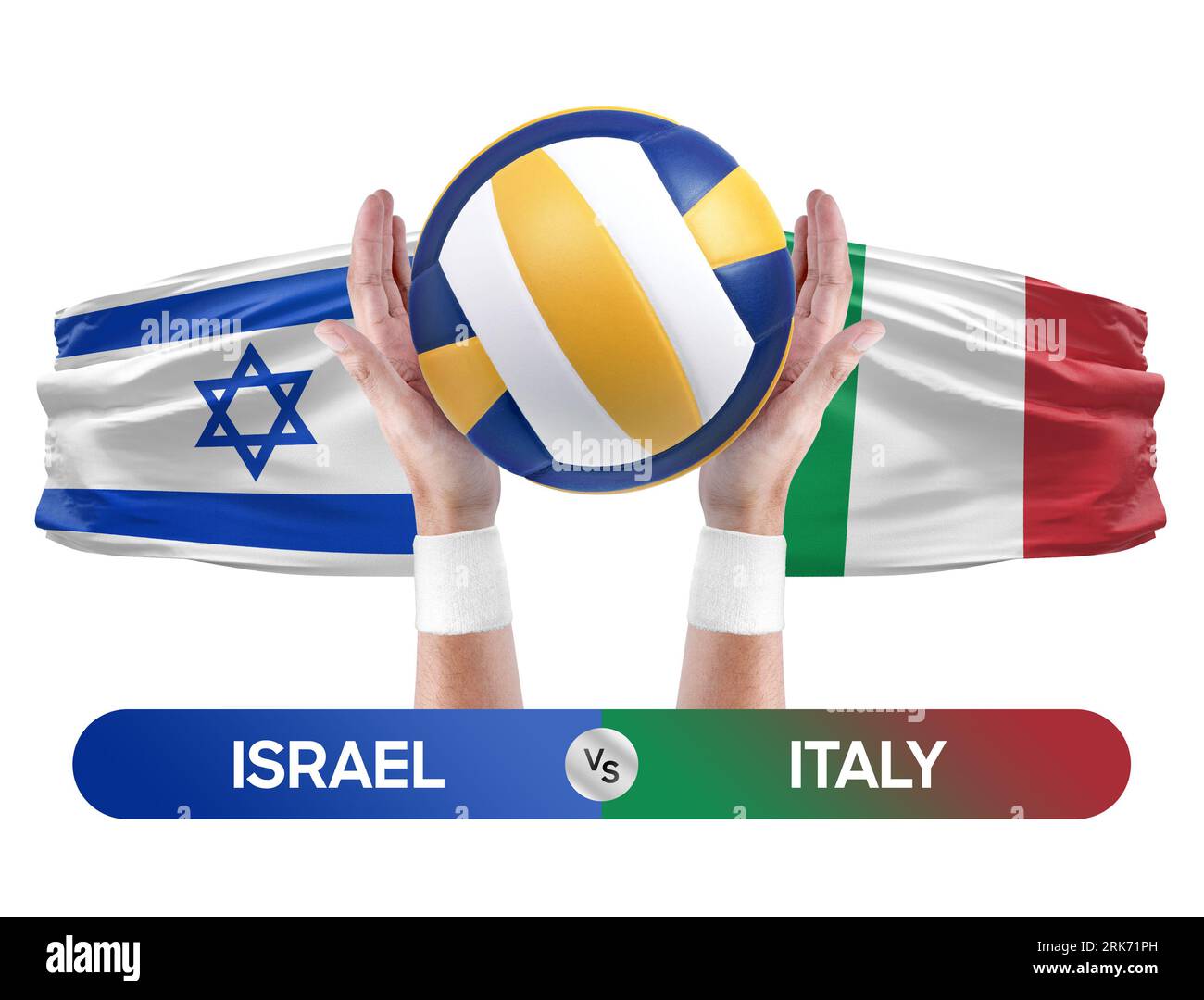 Israel vs Italy national teams volleyball volley ball match competition ...