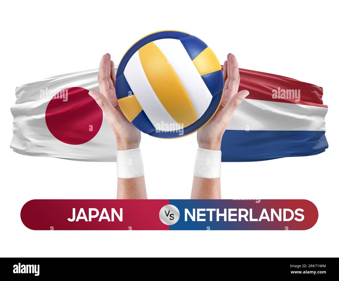 Japan vs Netherlands national teams volleyball volley ball match ...