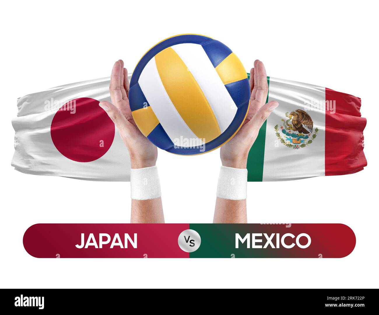 Japan vs Mexico national teams volleyball volley ball match competition ...