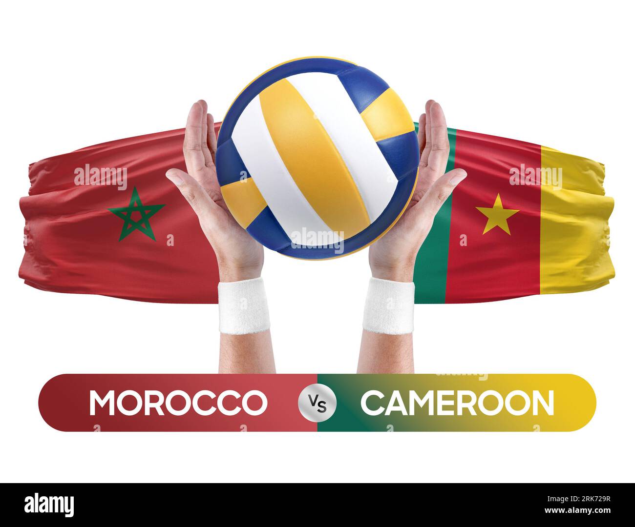 Morocco vs Cameroon national teams volleyball volley ball match ...
