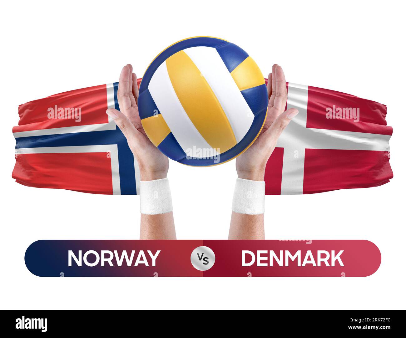 Norway vs Denmark national teams volleyball volley ball match ...