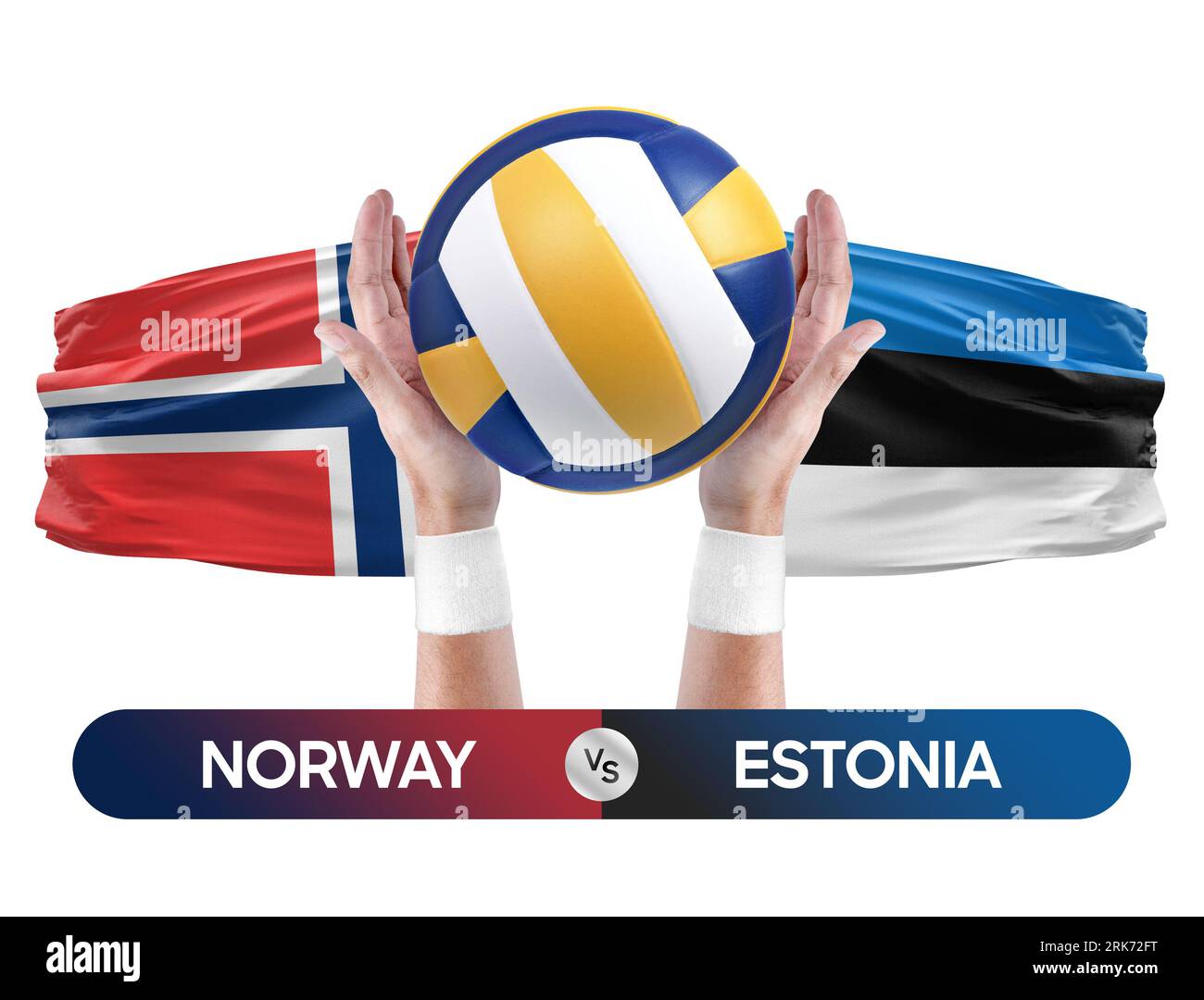 Norway vs Estonia national teams volleyball volley ball match ...