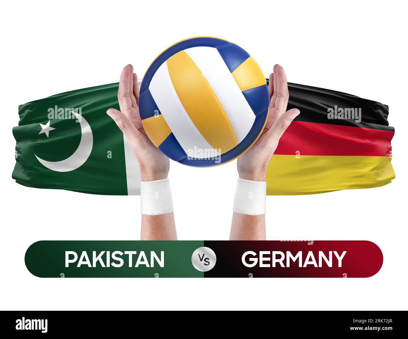 Pakistan vs Germany national teams volleyball volley ball match ...