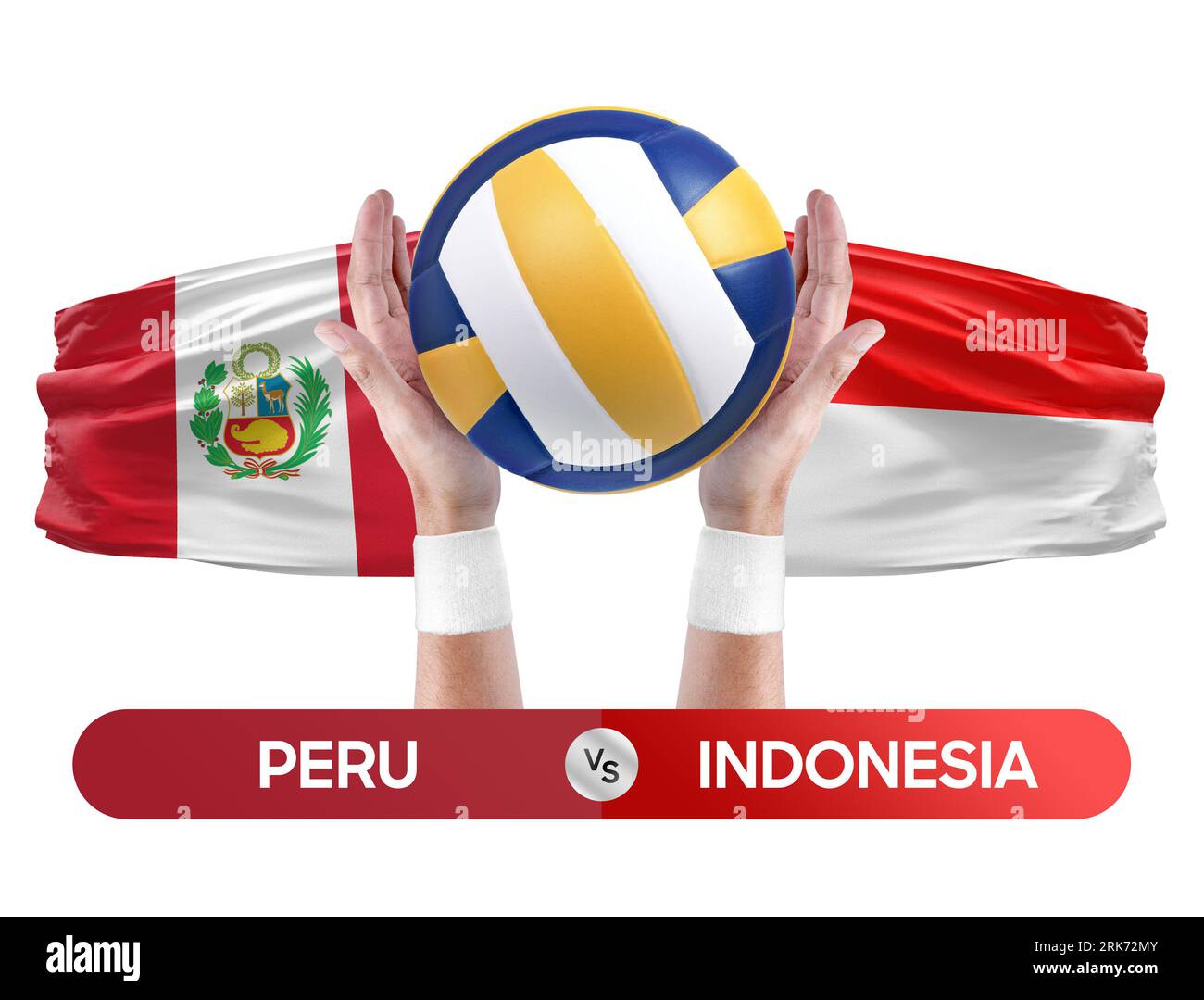 Peru vs Indonesia national teams volleyball volley ball match ...