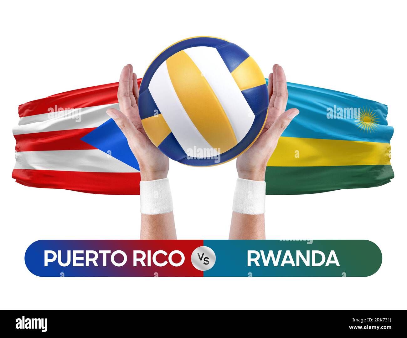 Puerto Rico vs Rwanda national teams volleyball volley ball match ...