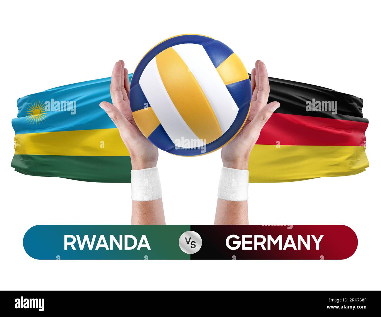 Rwanda vs Germany national teams volleyball volley ball match ...