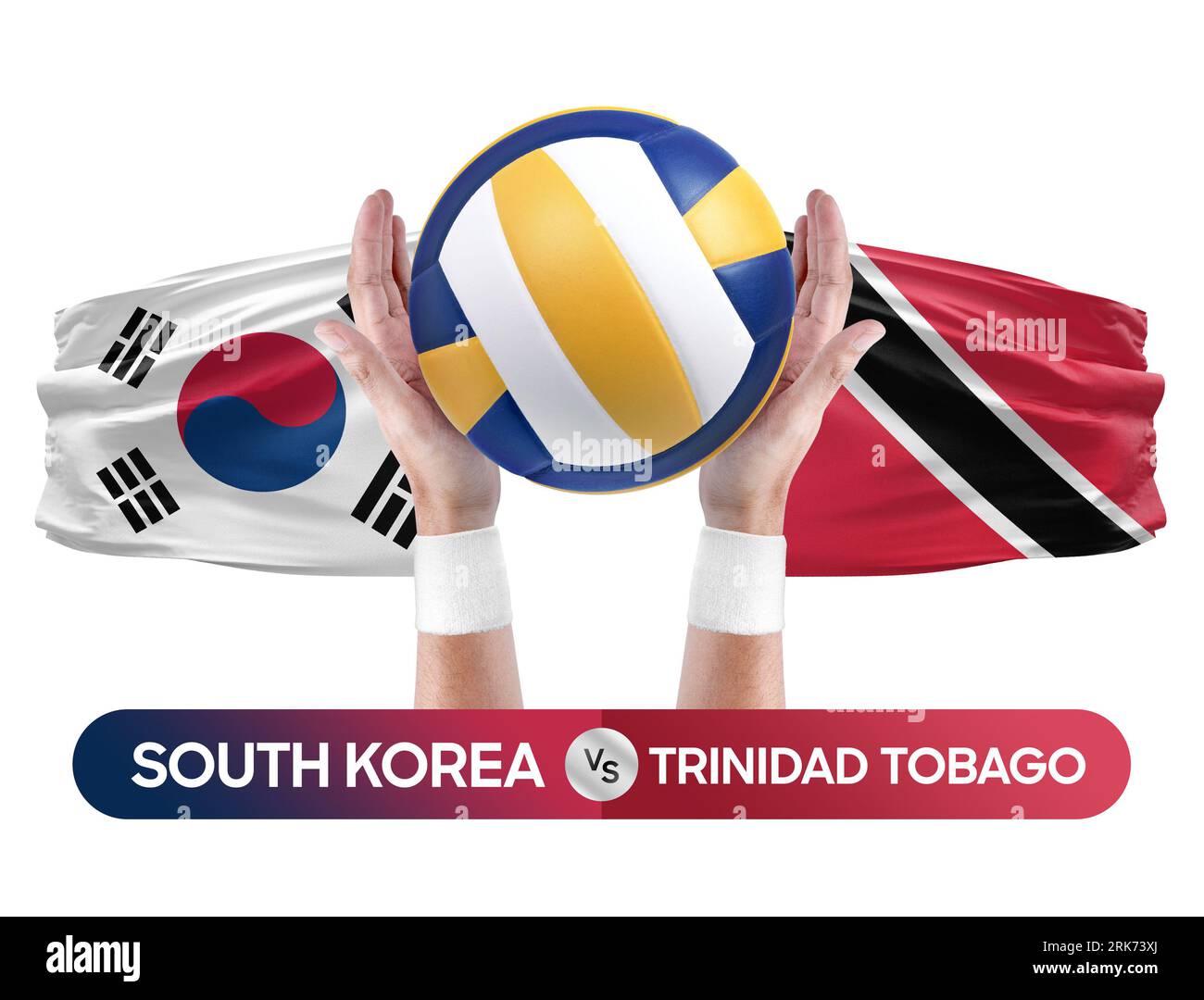 South Korea vs Trinidad Tobago national teams volleyball volley ball ...
