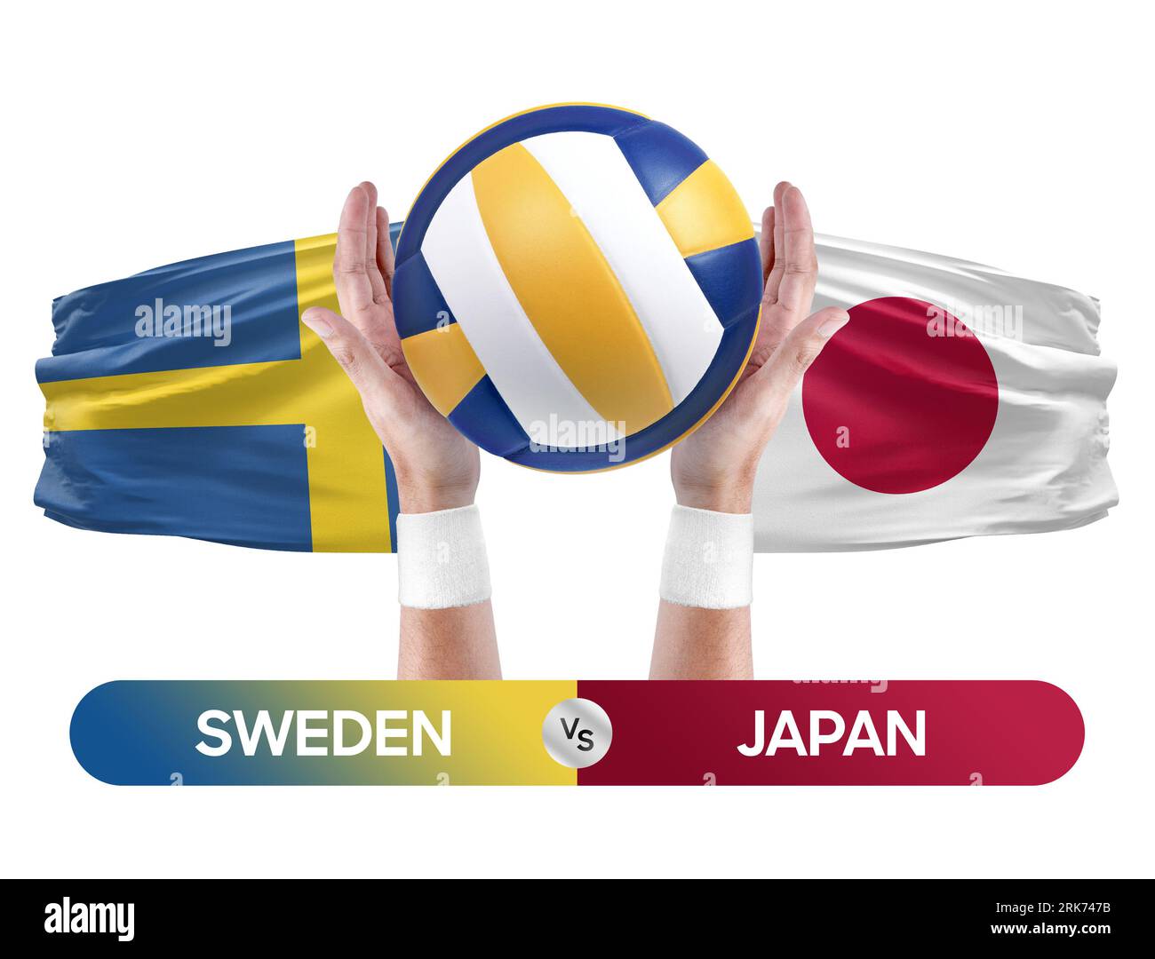 Sweden vs Japan national teams volleyball volley ball match competition ...