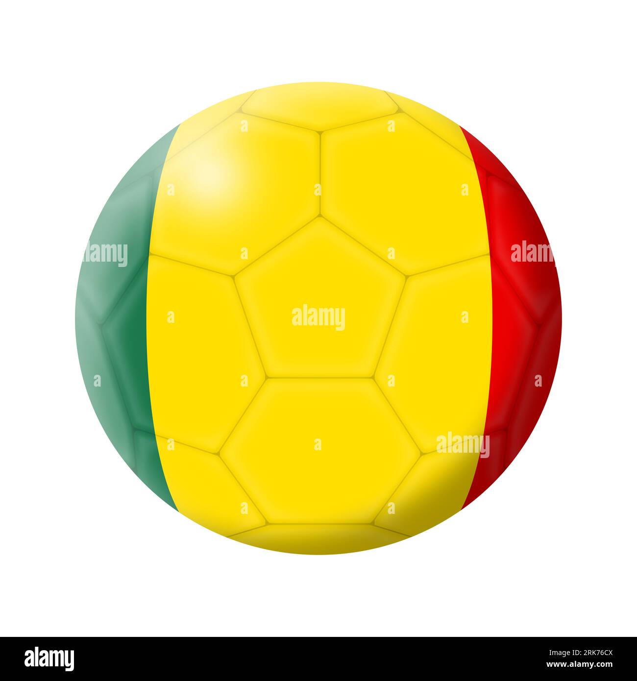 Mali soccer ball football 3d illustration with clipping path Stock ...