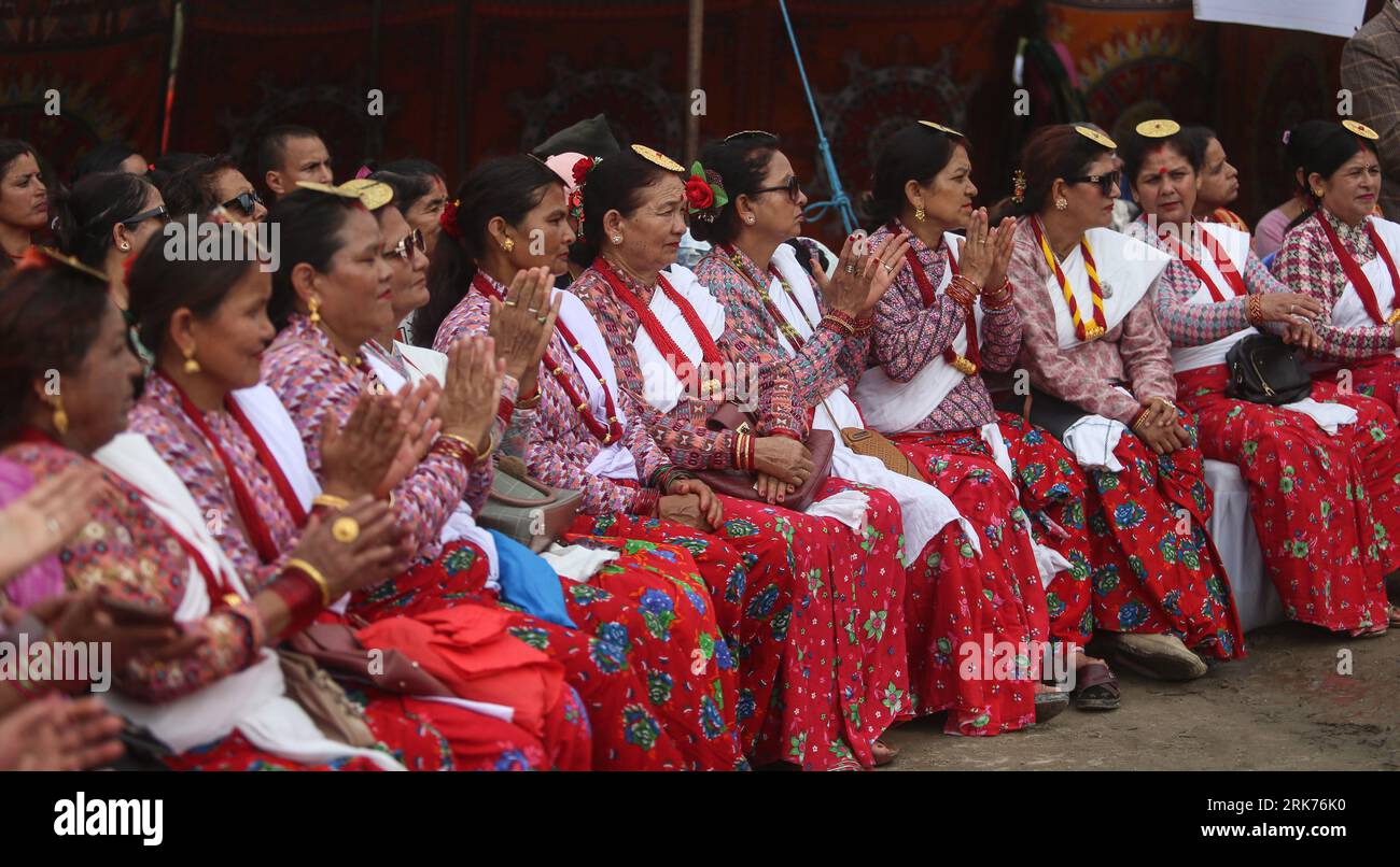 Kathmandu, Bagmati, Nepal. 24th Aug, 2023. Women from far western Nepal ...