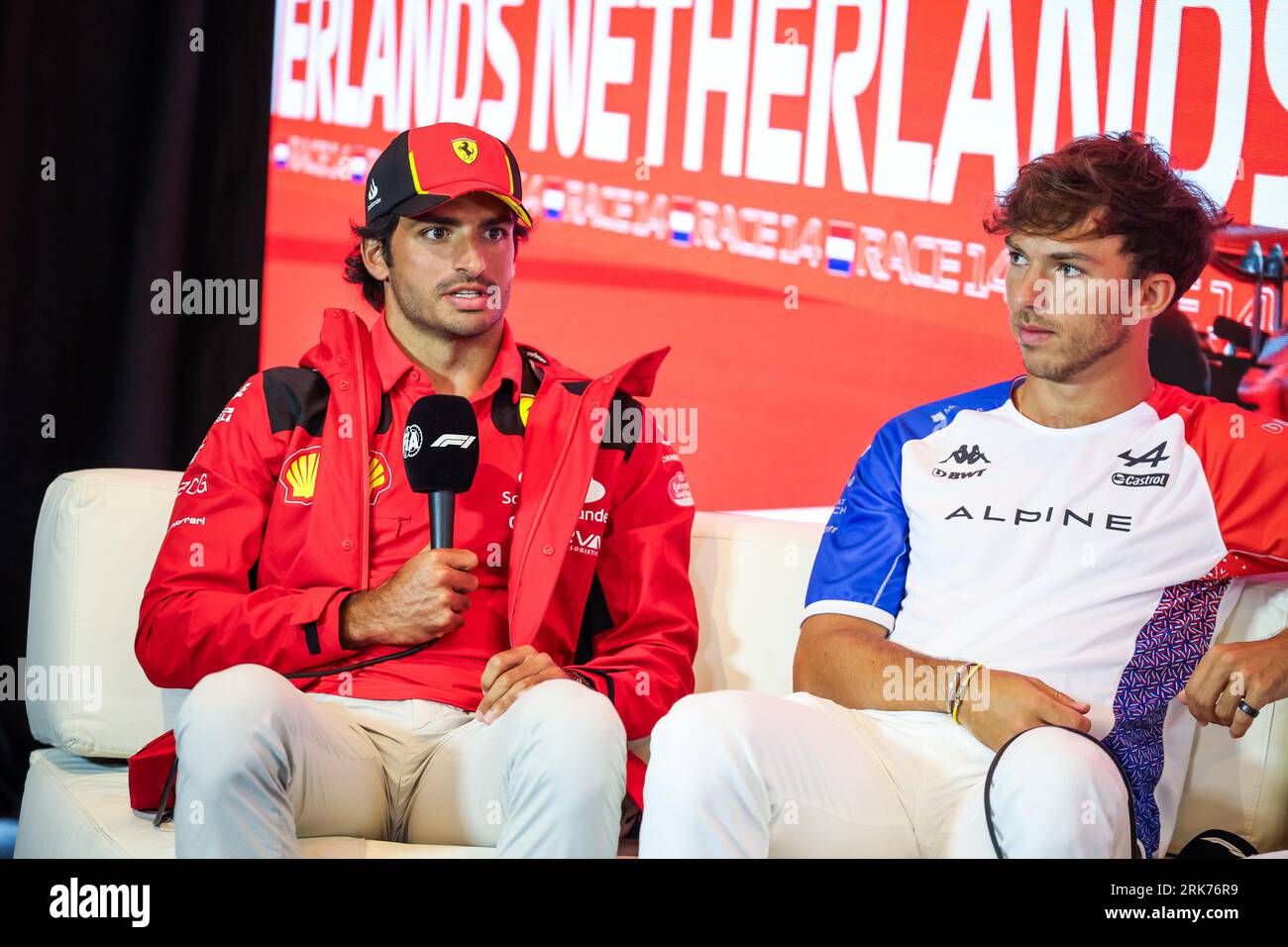 SAINZ Carlos (spa), Scuderia Ferrari SF-23, GASLY Pierre (fra), Alpine ...