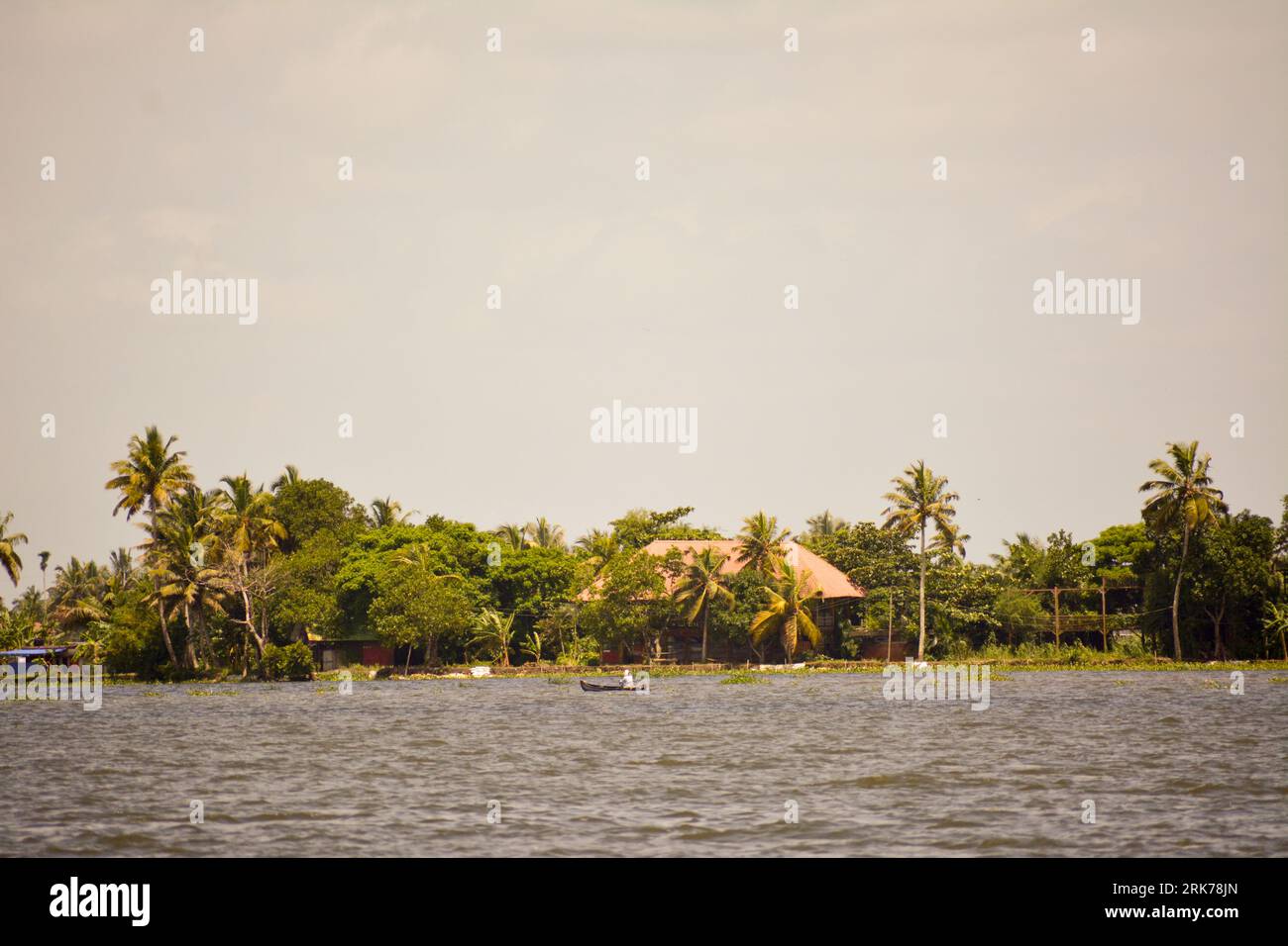 Land View from Sea in Kerala Stock Photo - Alamy