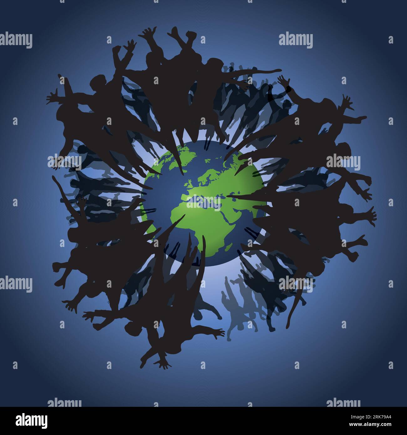 Population growth map Stock Vector Images - Alamy