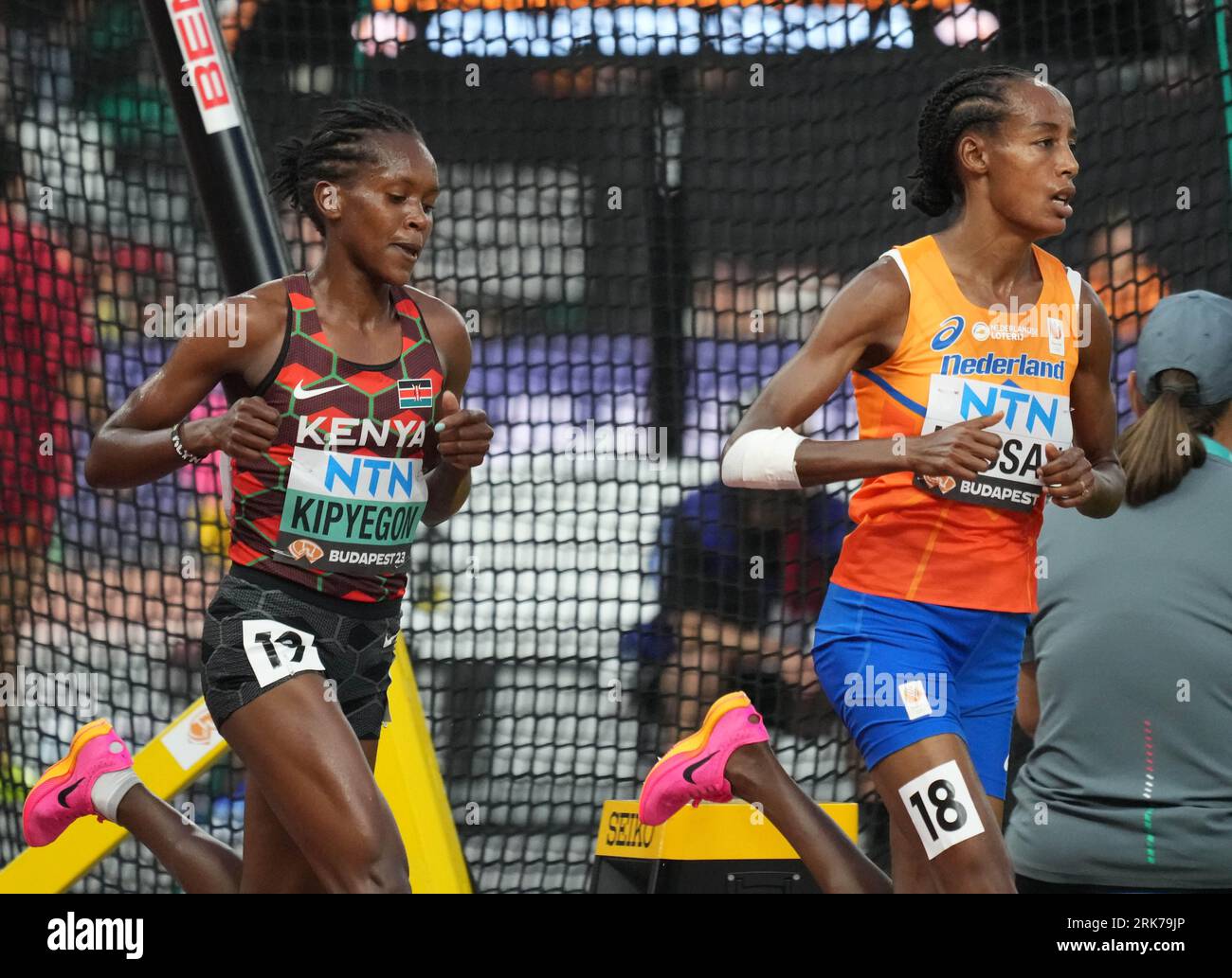 Faith KIPYEGON of KEN and Sifan HASSAN of NED Heat 2 5000 METRES WOMEN ...