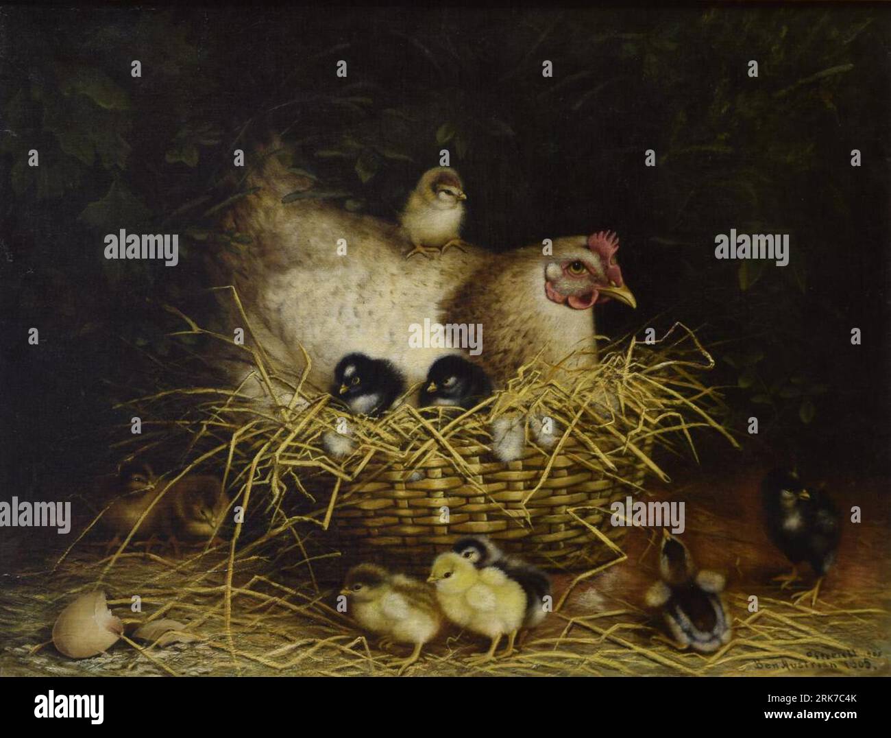 The Love Nest 1905 by Ben Austrian Stock Photo - Alamy