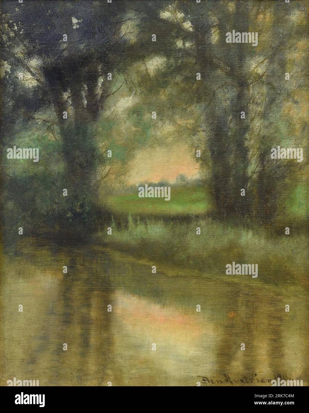 Summer Landscape 1916 by Ben Austrian Stock Photo - Alamy