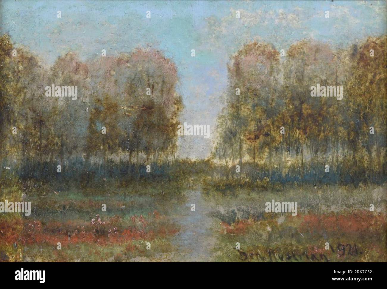 Landscape 1921 by Ben Austrian Stock Photo - Alamy