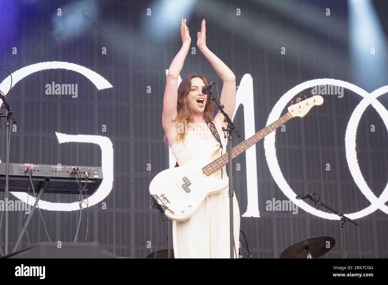 Celia Jackson of The Big Moon performing at Latitude Festival 2023 ...