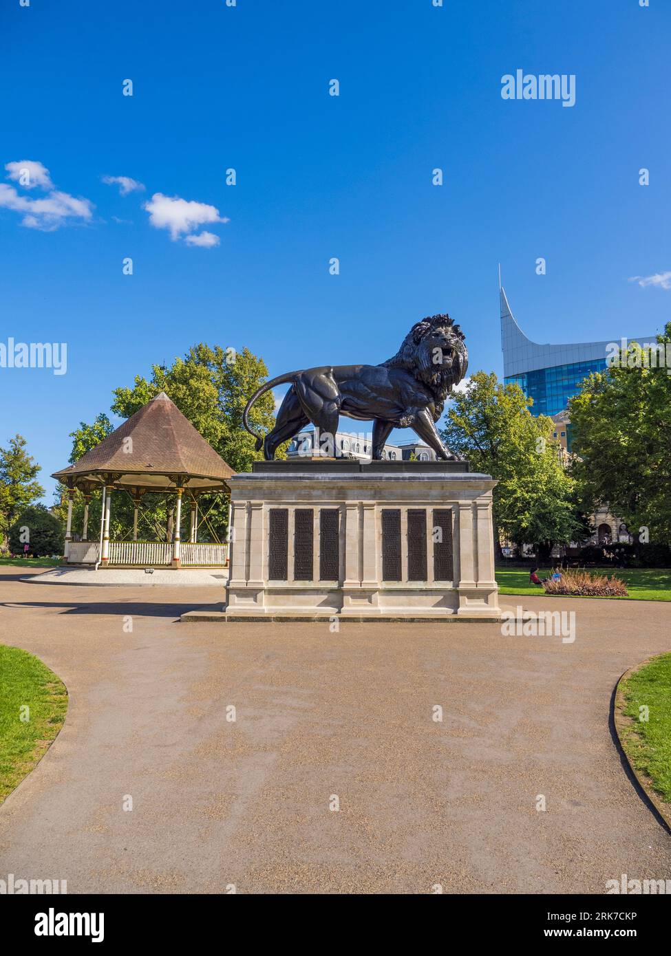 Maiwand Lion, Abbey Quarter, Reading, Berkshire, England, UK, GB Stock ...