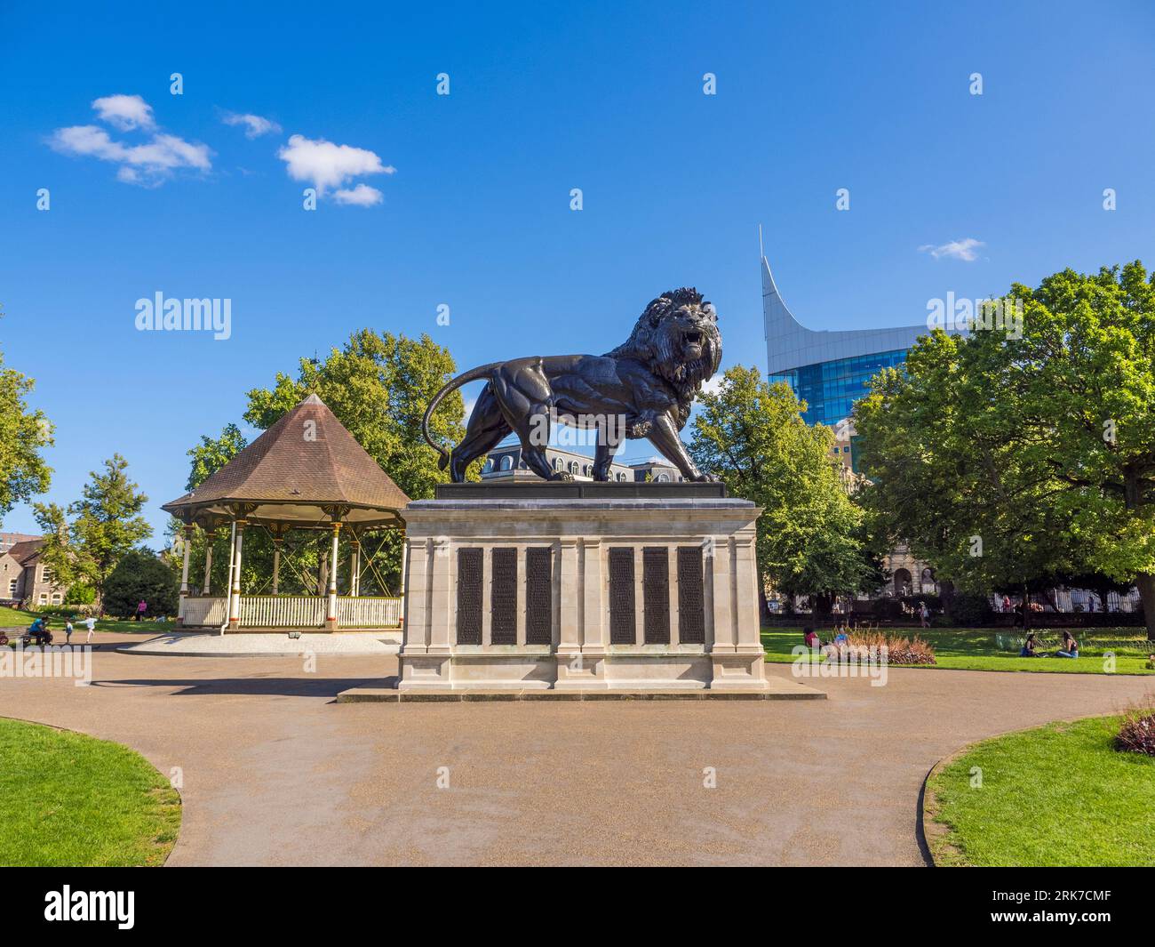 Maiwand Lion, Abbey Quarter, Reading, Berkshire, England, UK, GB Stock ...