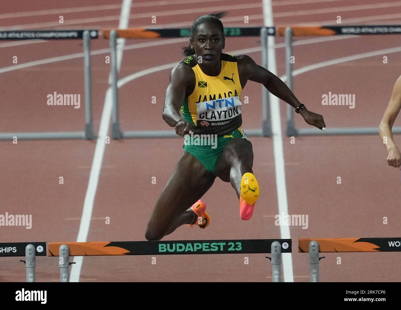 Rushell CLAYTON of JAM Heat 1 Semi-Final 400 METRES HURDLES WOMEN ...