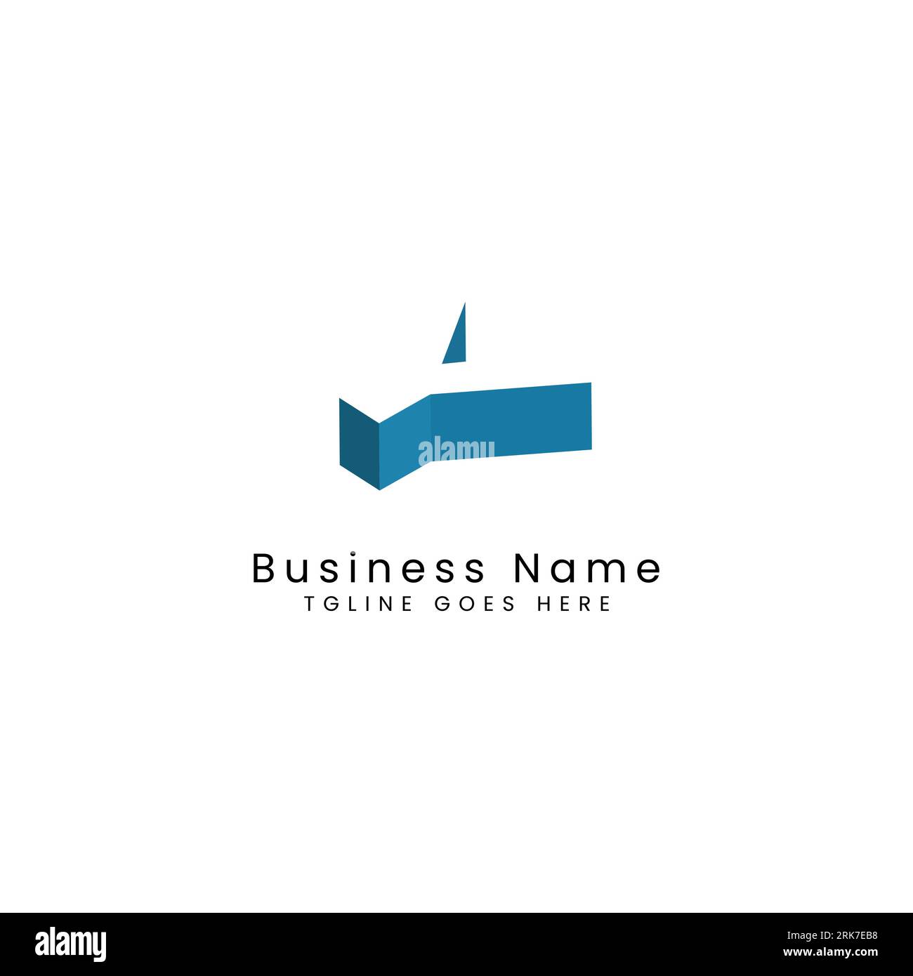 Simple Y Letter logo in 3d design. Creative vector illustration ...
