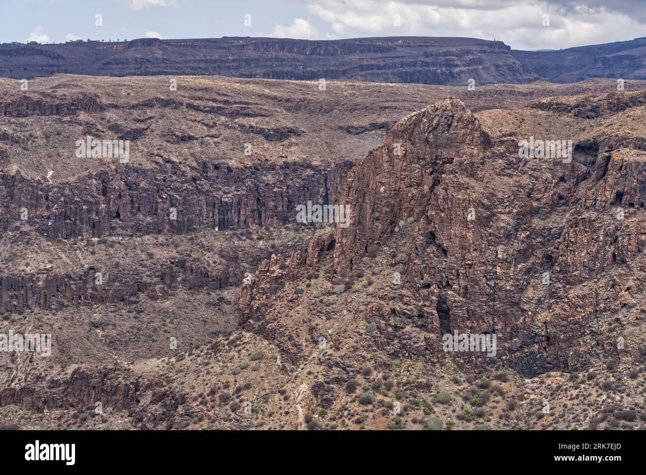 A scenic view of a barren mountain range Stock Photo - Alamy