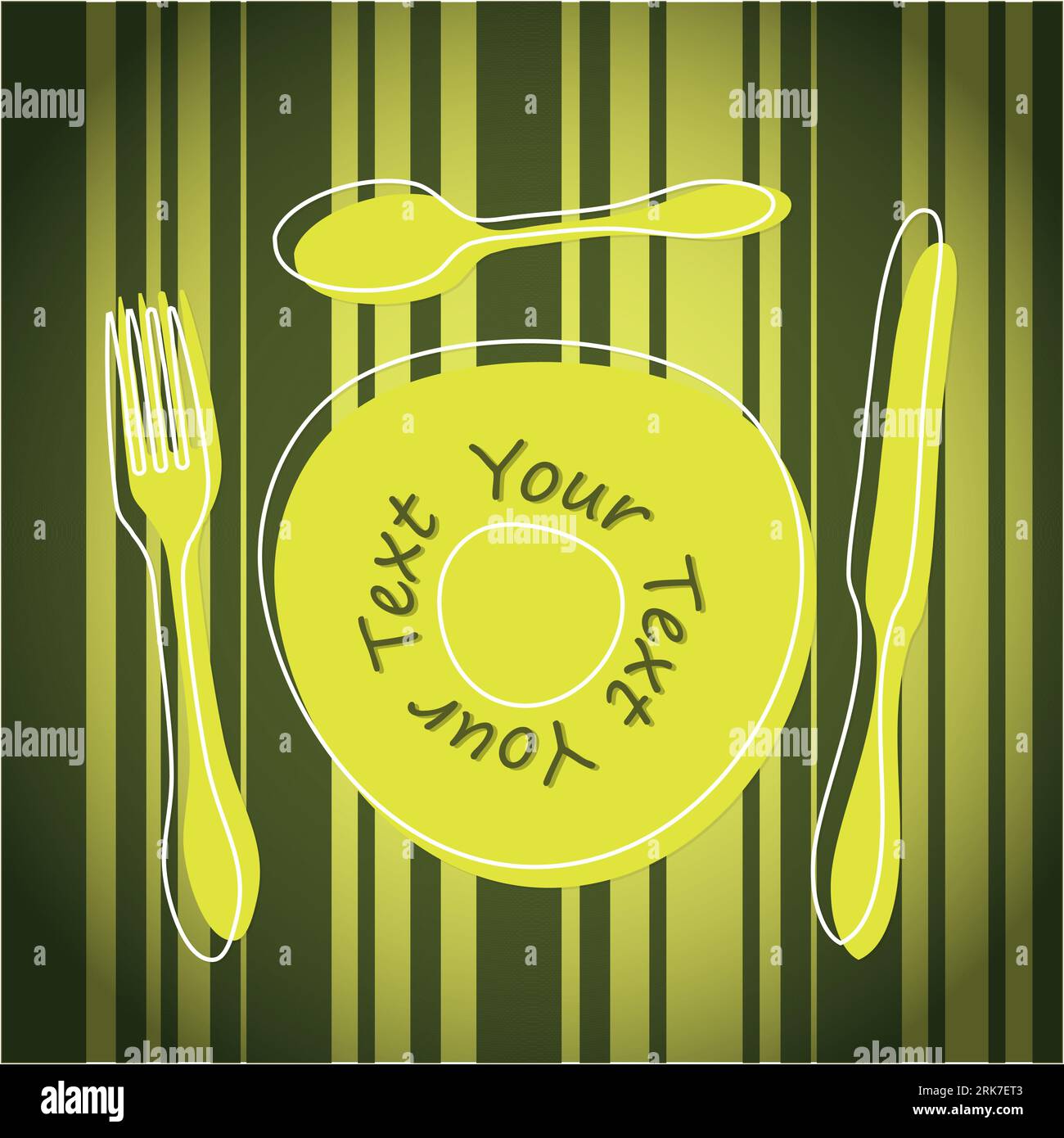 Vintage metal dinner plate Stock Vector Images - Alamy