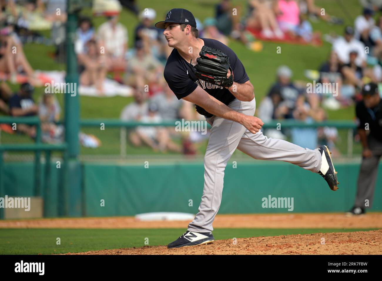 New York Yankees pitcher Tyler Danish (72) throws during the seventh ...