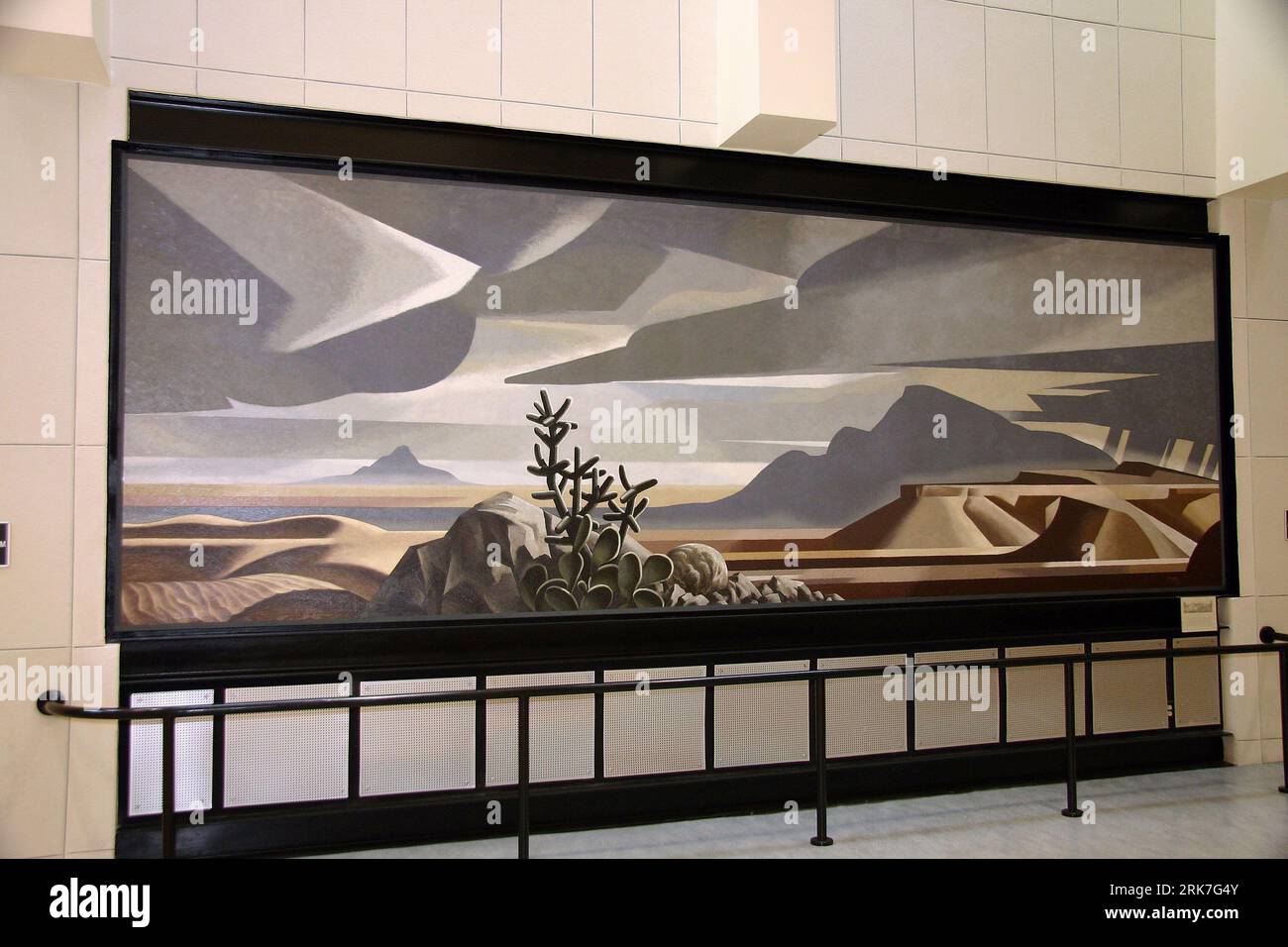 A Tom Lea Mural at Main Library in Downtown El Paso, Texas Stock Photo ...