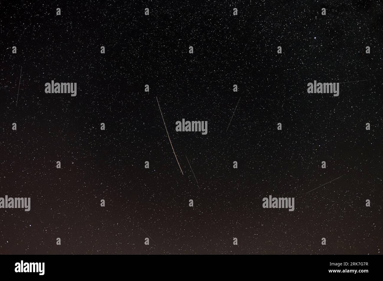 Night sky with stars - Perseids. Background for space exploration and ...