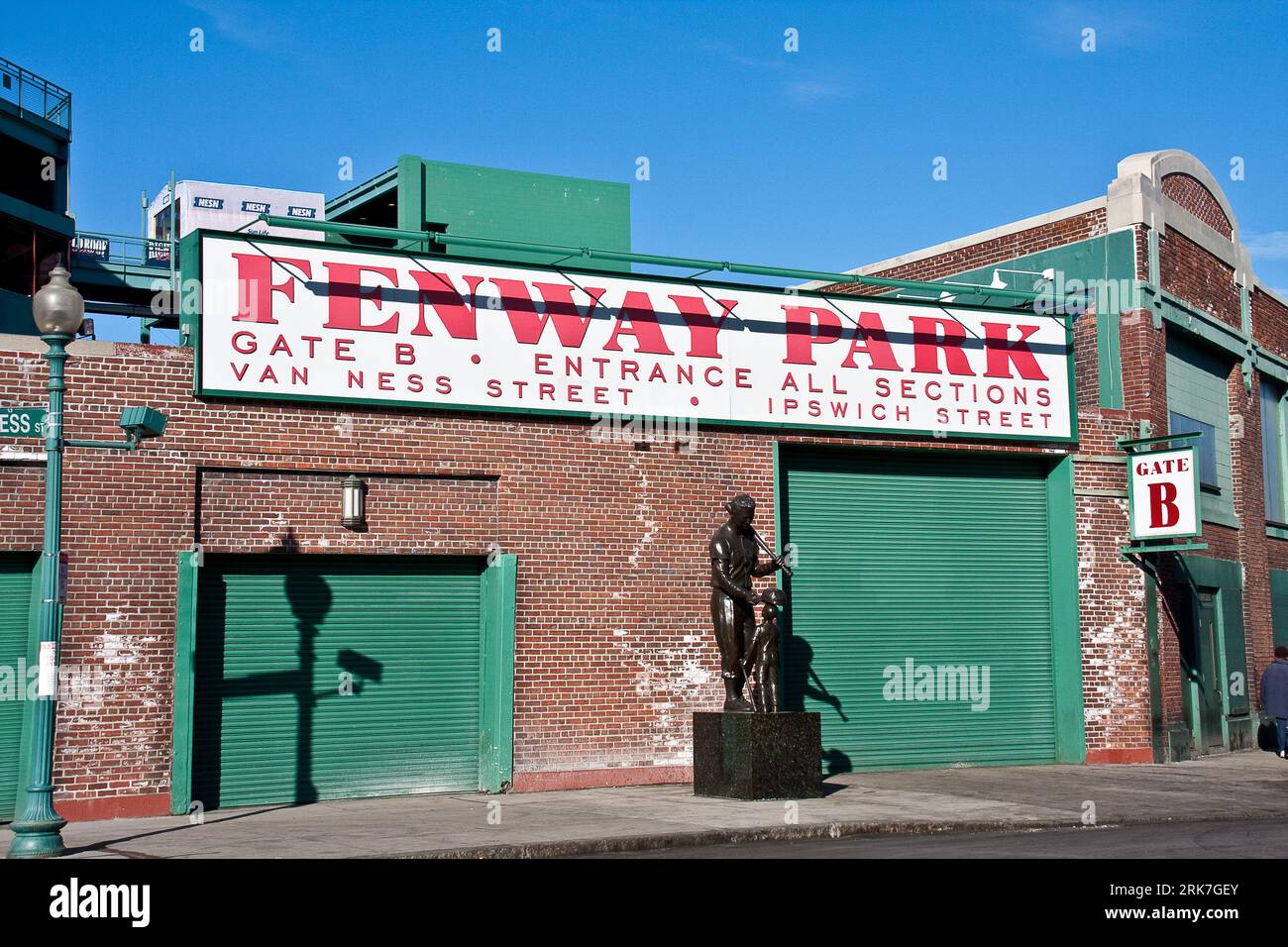 The statue of Ted Williams at Fenway Park Stock Photo - Alamy