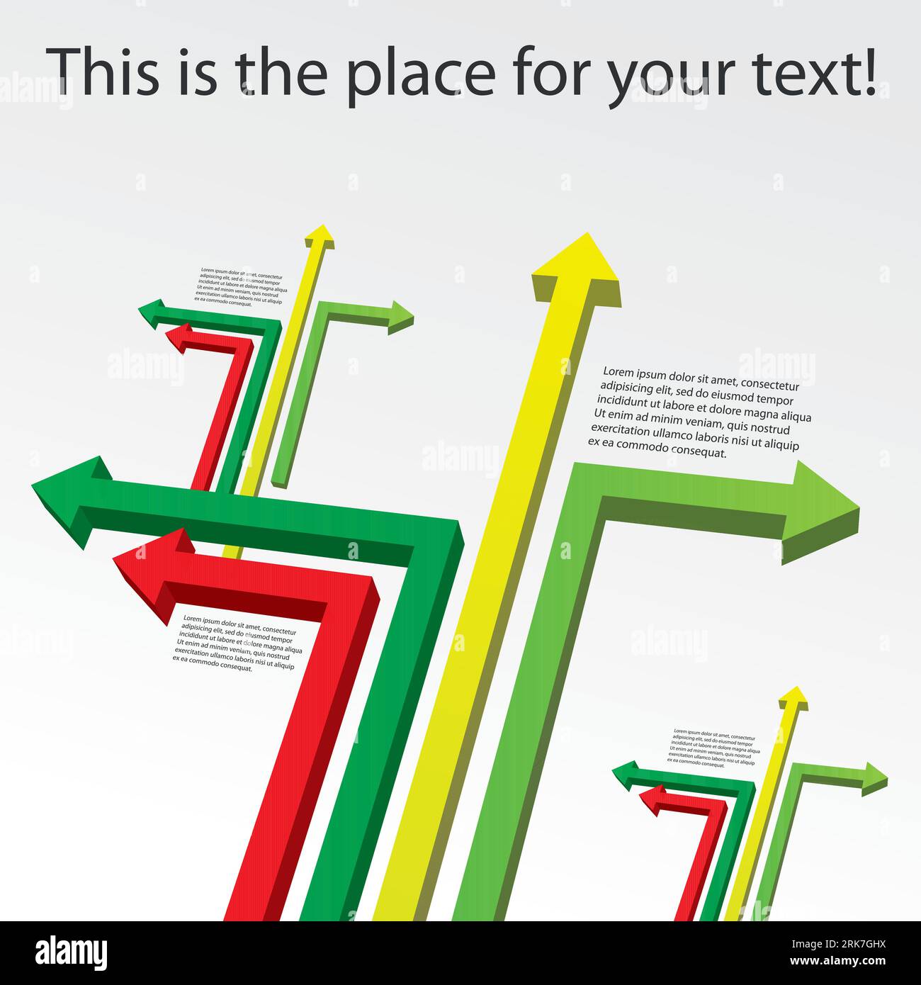 Abstract Colorful Arrows Background, Poster, Cover or Brochure Template ...