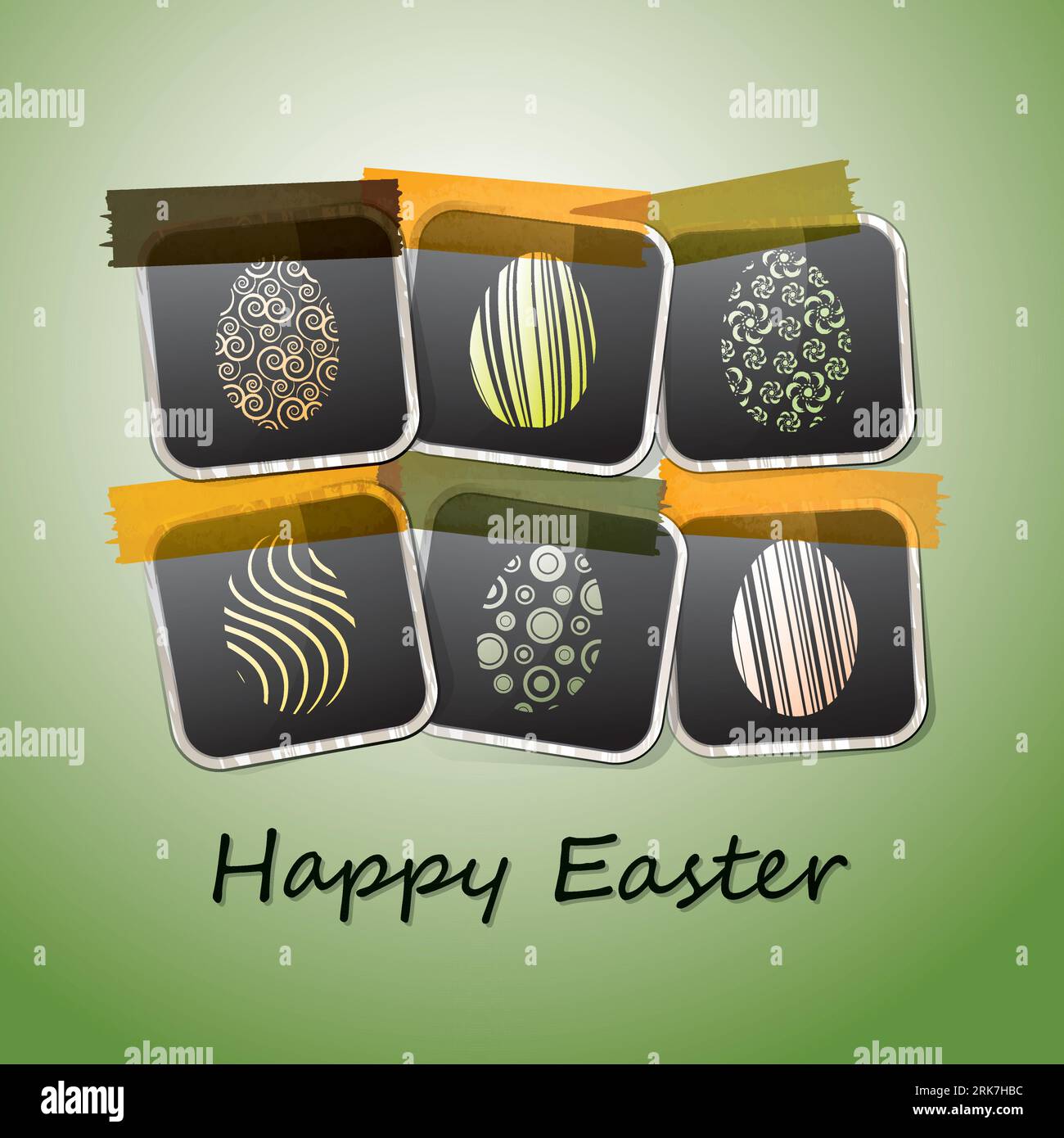 Happy Easter Card Stock Vector Image & Art - Alamy