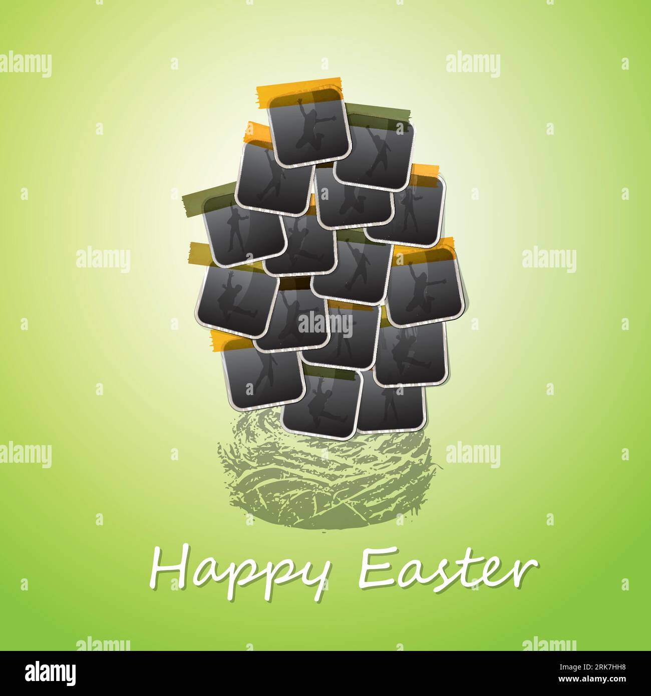 Groups of people at easter Stock Vector Images - Alamy