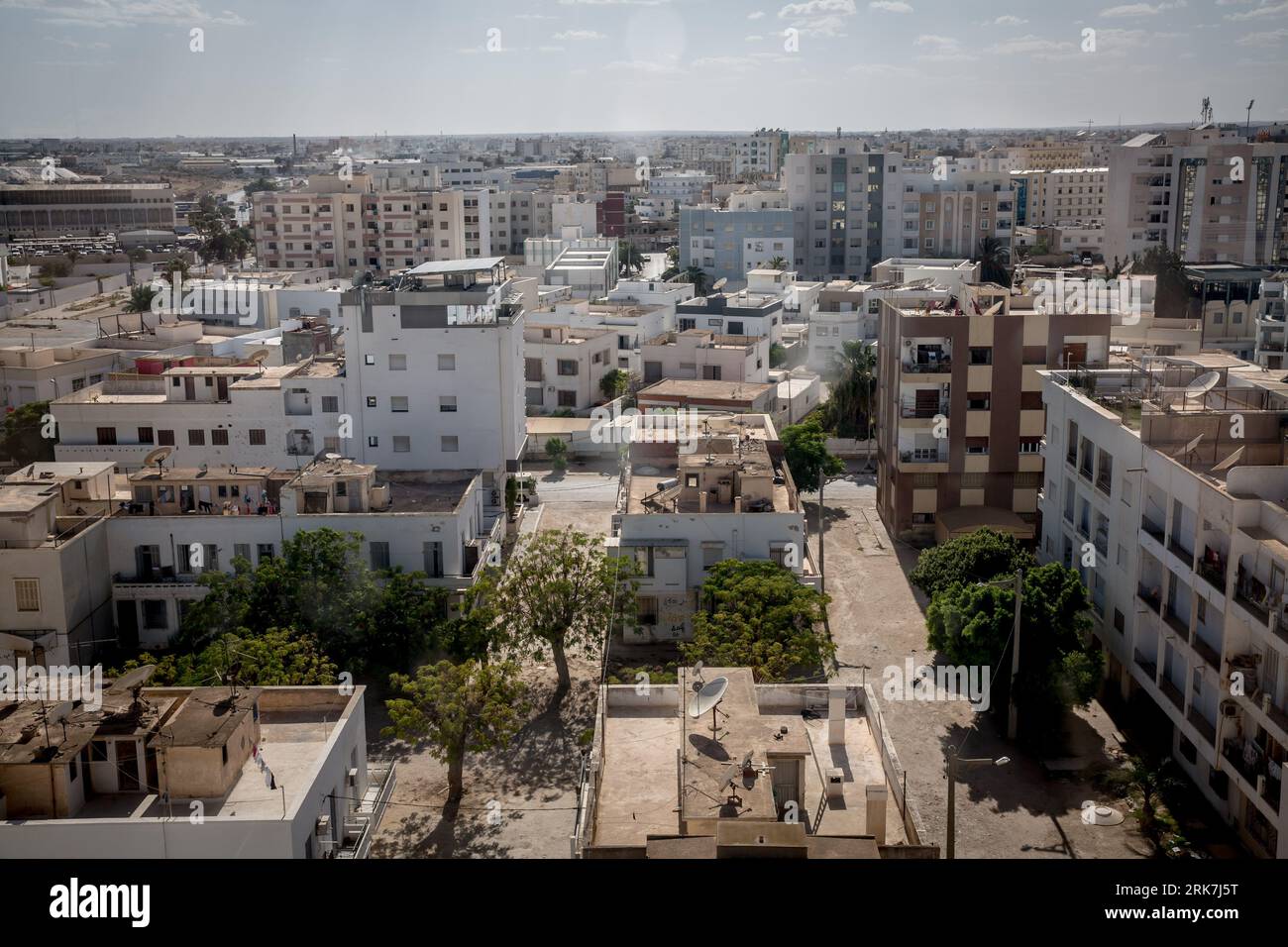 A view of Tunisian port city Sfax, which has become a hotspot of migration to Europe. Tunisia ...