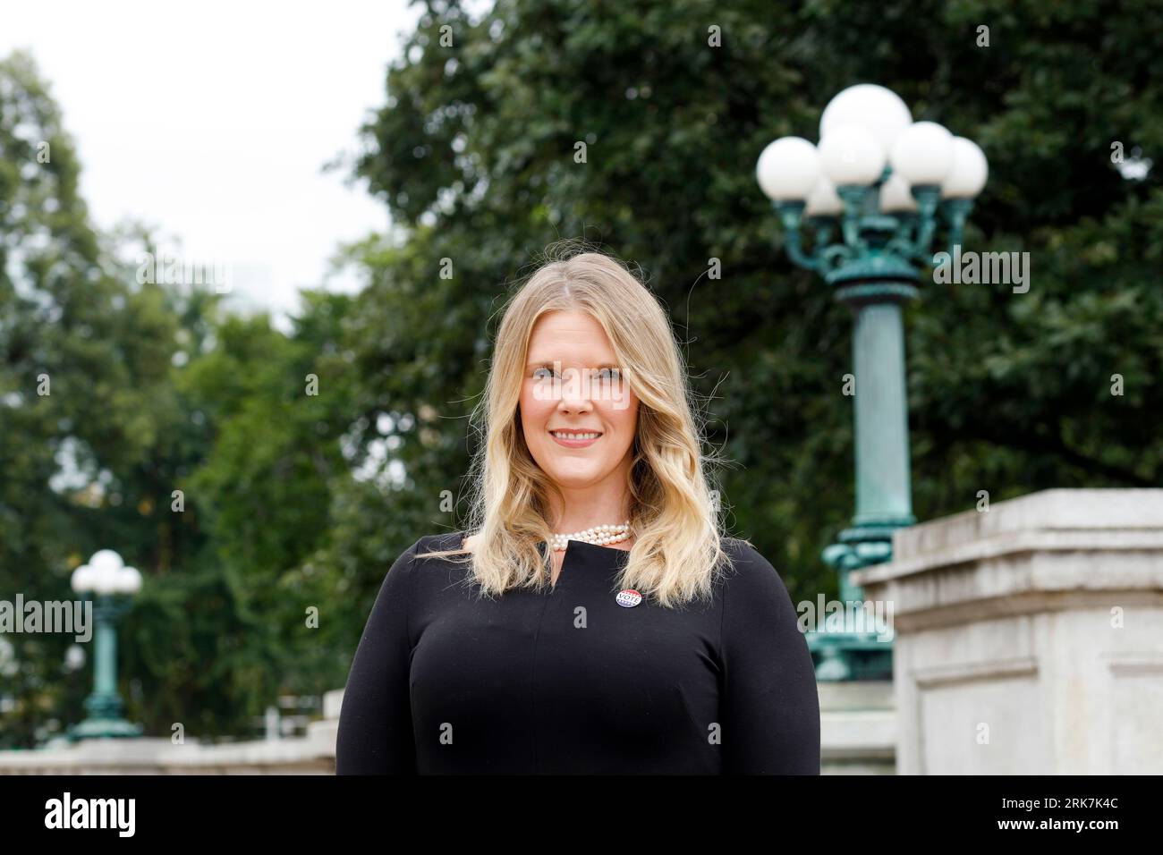 FILE - Wisconsin Elections Commission Administrator Meagan Wolfe poses ...