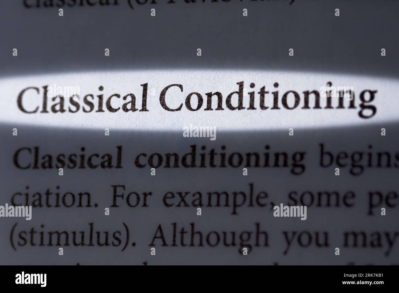 Close-up of a piece of paper featuring the phrase 'classical ...