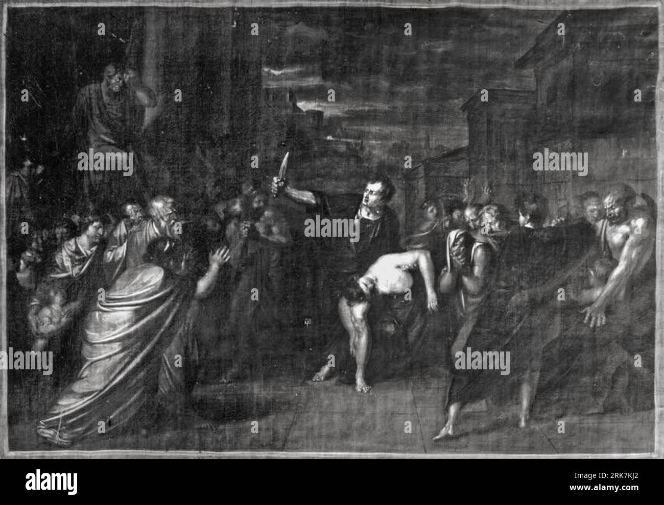 Tod der Verginia by Johann Peter von Langer Stock Photo - Alamy