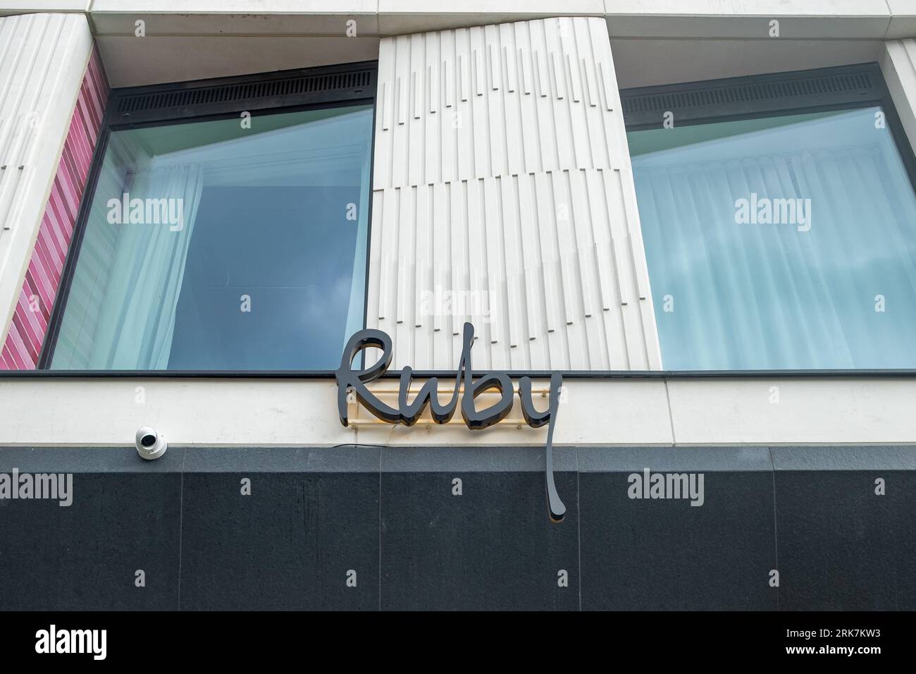 LONDON- JULY 3, 2023: Ruby Zoe Hotel and bar on Notting Hill Gate in ...
