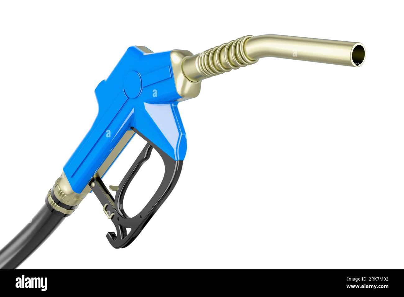 Gasoline pump nozzle, 3D rendering isolated on white background Stock ...