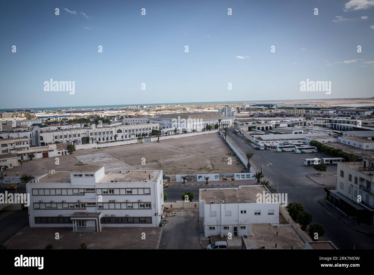 Sfax, Tunisia. 06th Aug, 2023. view of Tunisian port city Sfax, which ...