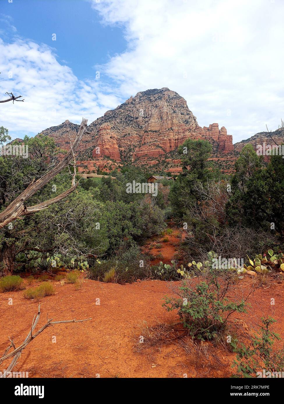 A breathtaking view of the stunning Red Rock desert landscape with a ...