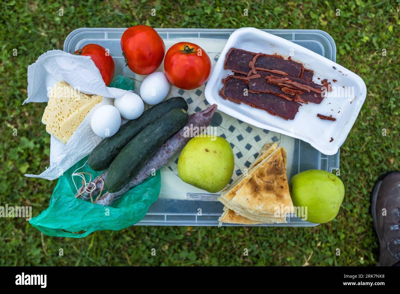 Trail food for hikers in Georgia Stock Photo - Alamy