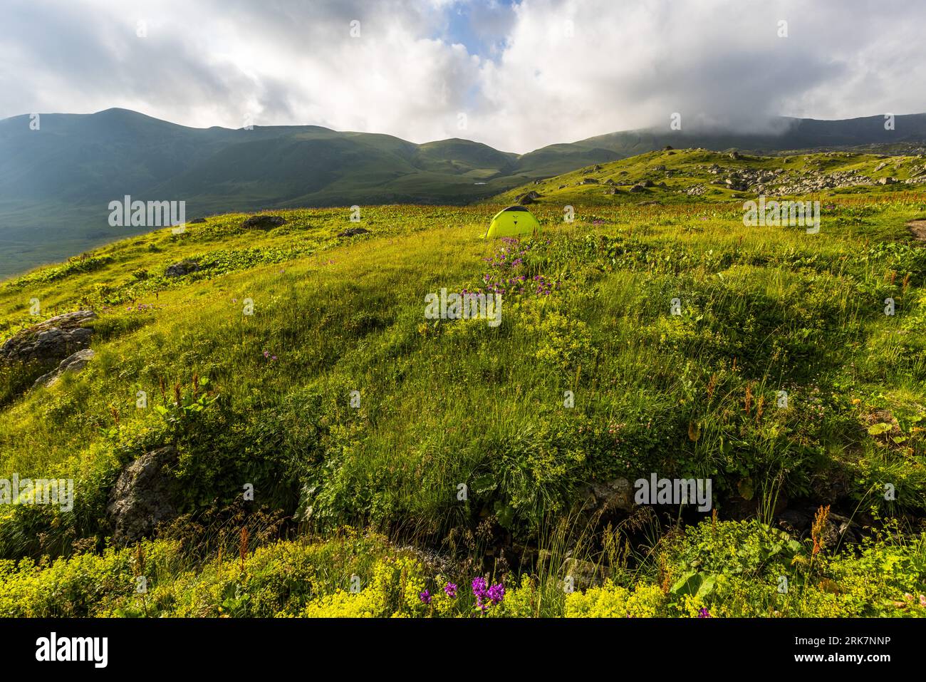 Dusheti, Georgia. Hike over the Chaukhi Pass Stock Photo - Alamy