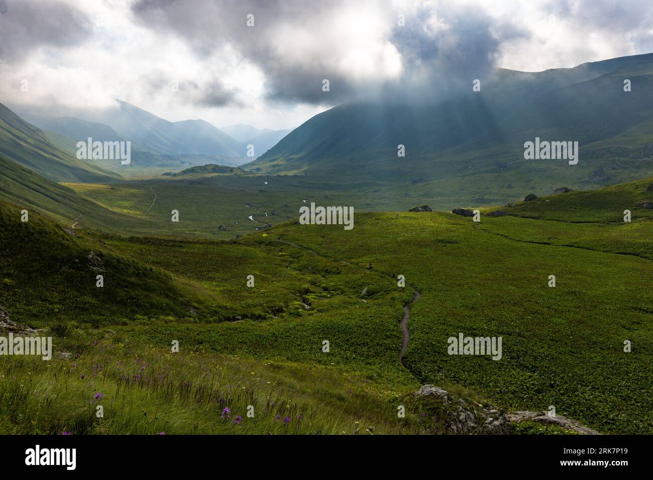 Dusheti, Georgia. Hike over the Chaukhi Pass Stock Photo - Alamy