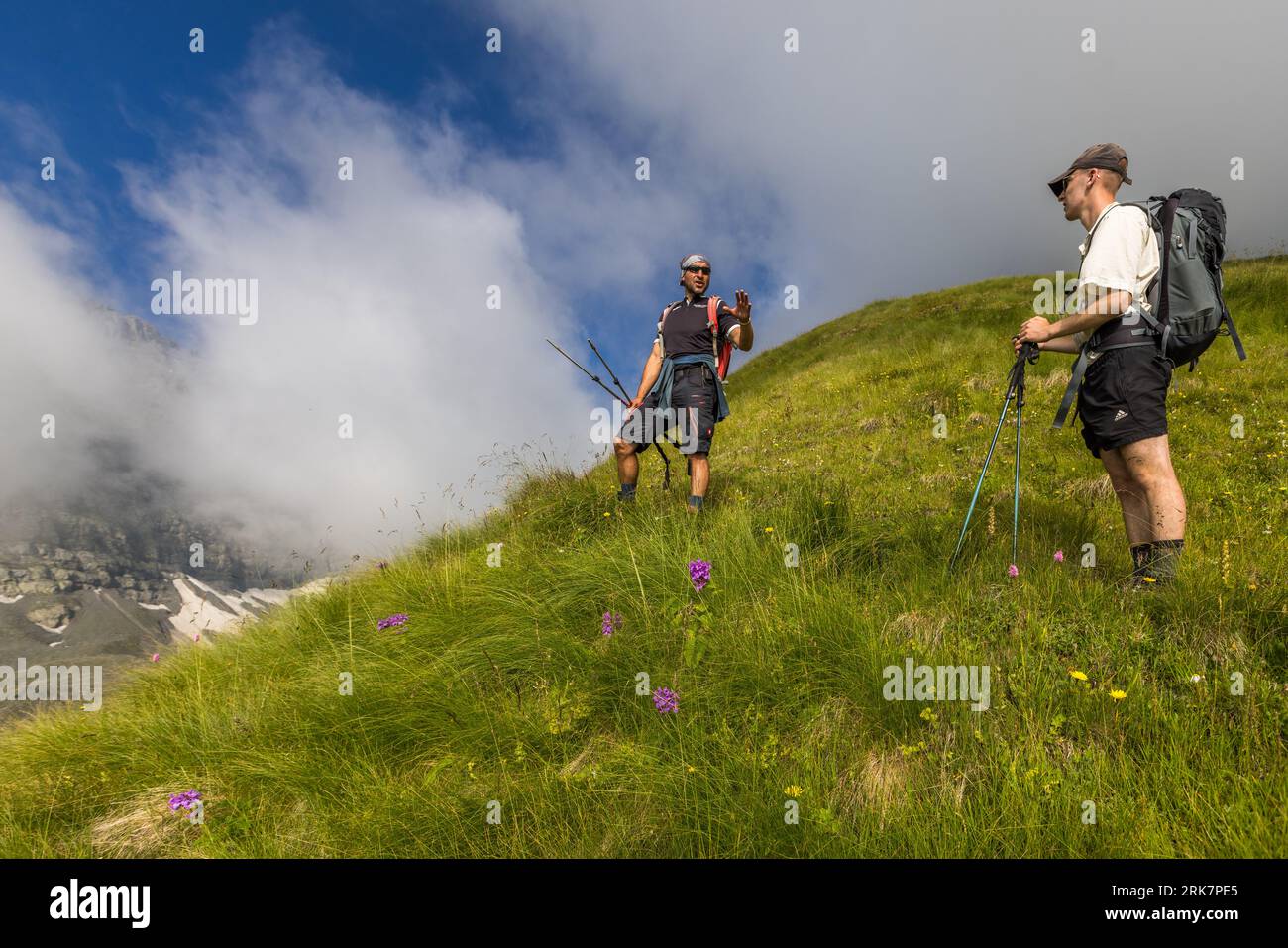 Dusheti, Georgia. Hike over the Chaukhi Pass Stock Photo - Alamy
