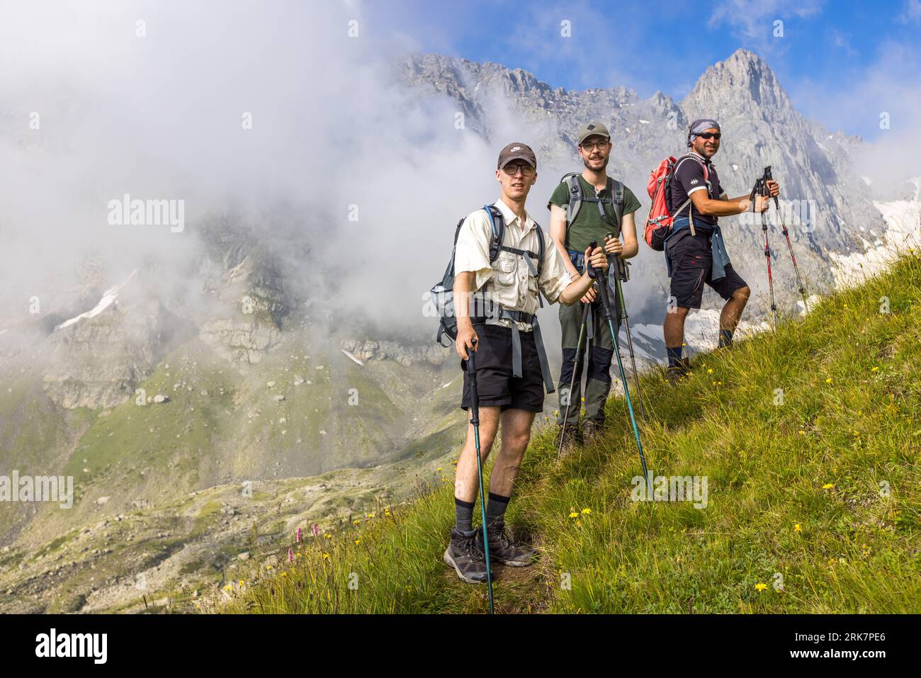 Dusheti, Georgia. Hike over the Chaukhi Pass Stock Photo - Alamy