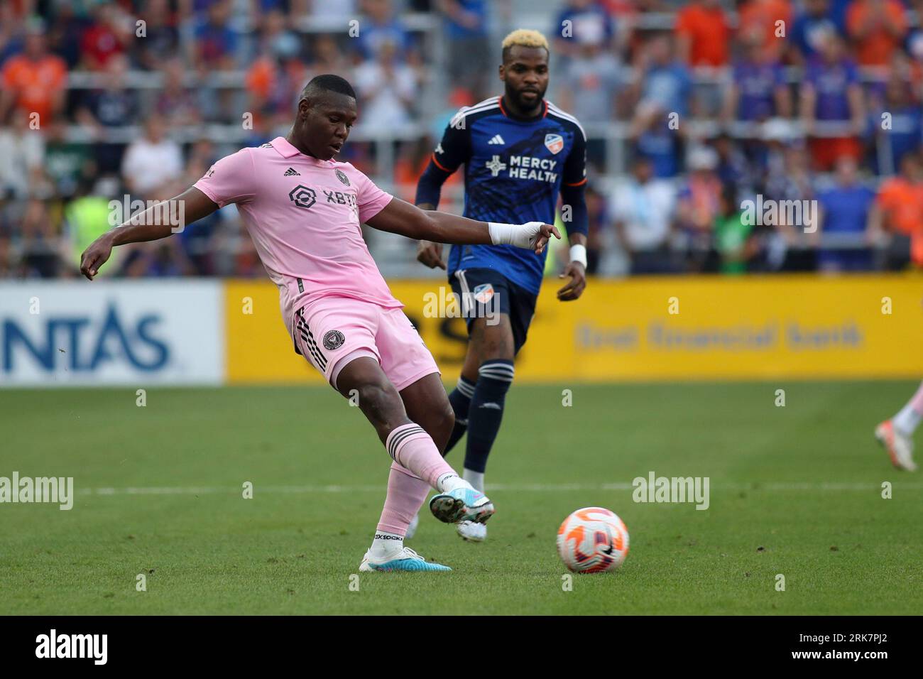 August 23, 2023: Inter Miami CF's Kamal Miller plays the ball during a ...